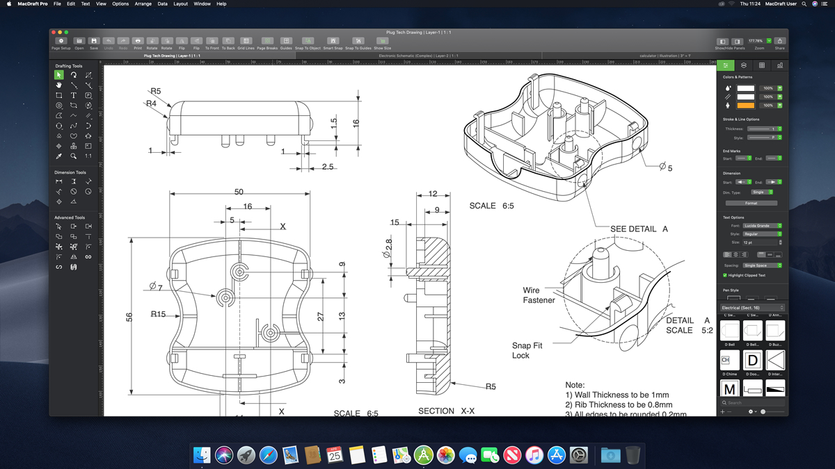 MacDraft Professional | Powerful 2D CAD, drafting, technical illustration and more for Mac ...