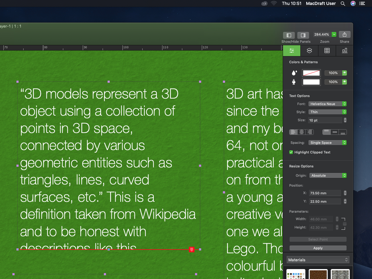 New Text System: In-Depth Look | MacDraft Personal Edition | Microspot Ltd.