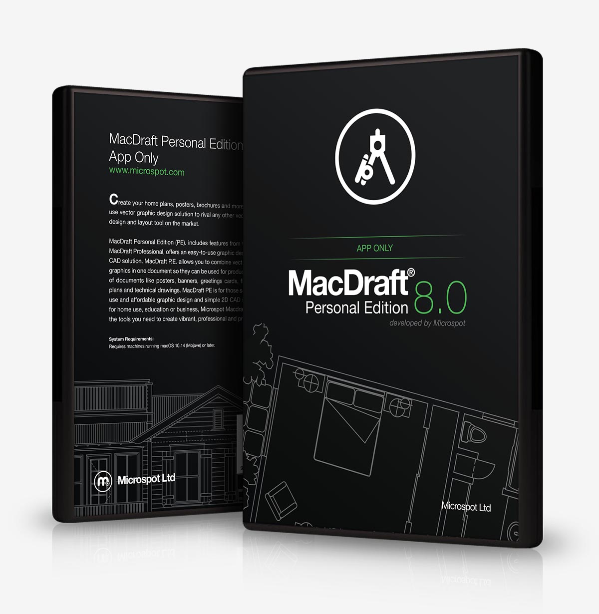 MacDraft PE 8 | Full Digital Version with Lifetime License for Mac | Microspot Ltd.