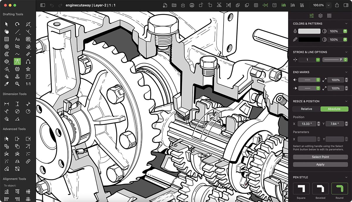 MacDraft Professional | Powerful 2D CAD, drafting, technical ...