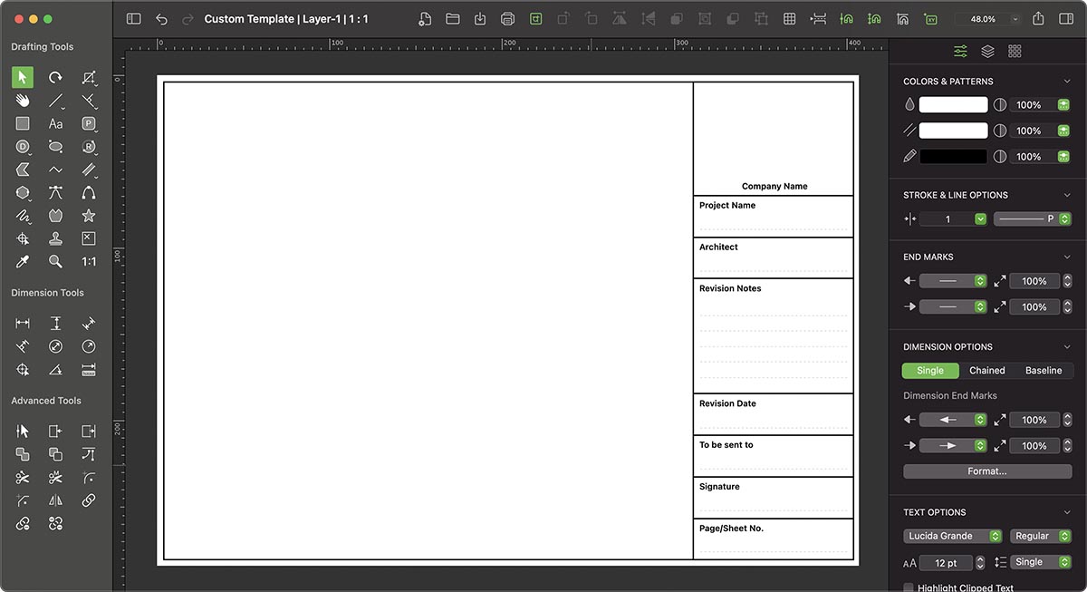 Create your own template in MacDraft | MacDraft Tutorials | Microspot Ltd.